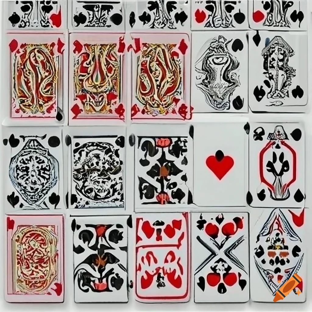Arabic playing card on Craiyon