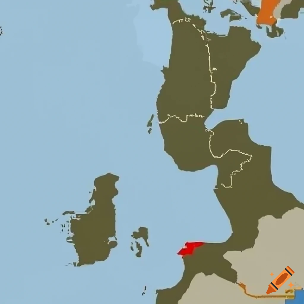 Map of greater netherlands on Craiyon