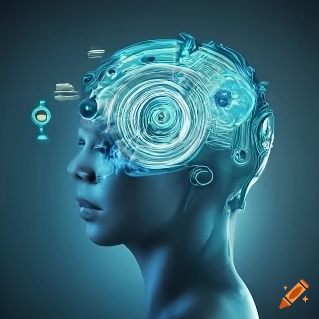 Symbolic representation of the impact of AI on professional decisions ...