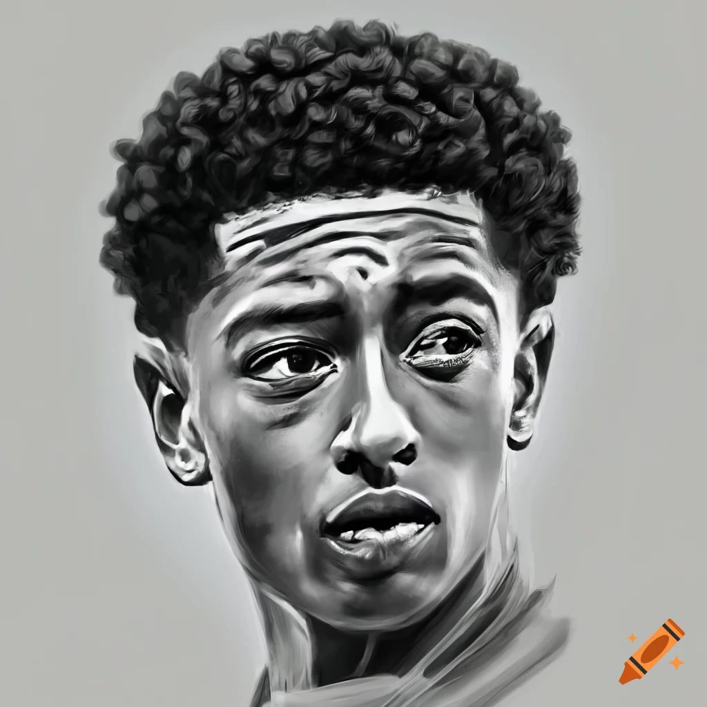 Jude bellingham portrait on Craiyon