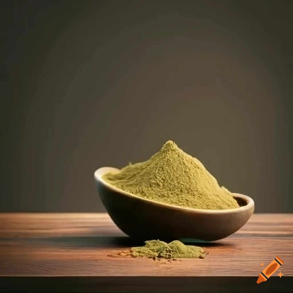 Kratom leaves and powder on Craiyon