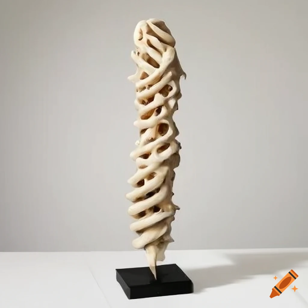 Sculpture of a single bone on Craiyon
