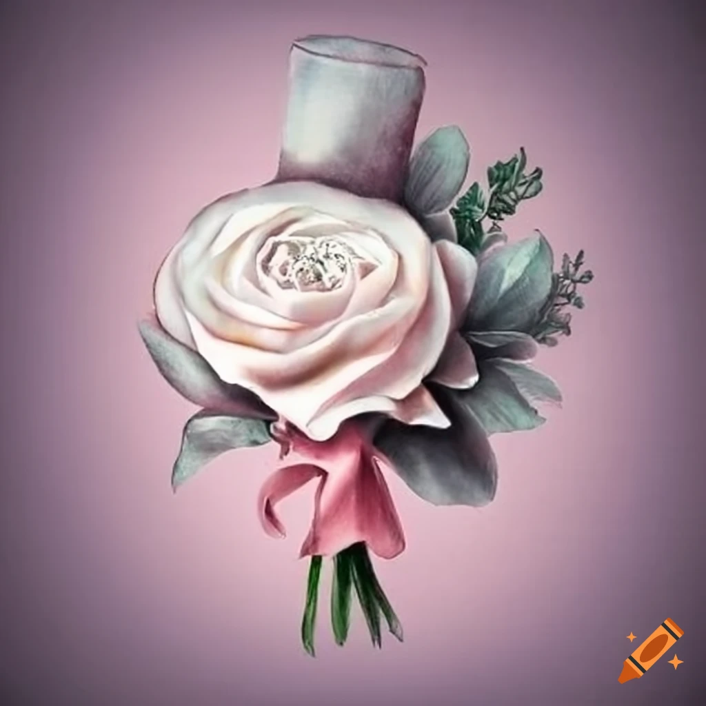 Stylish corsage for a formal event