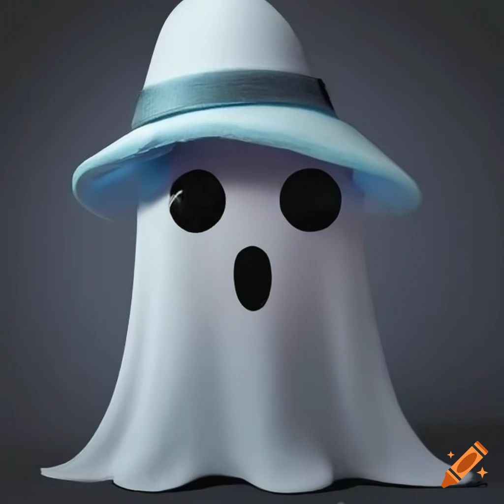 Rat in ghost halloween costume with cut eyeholes on Craiyon