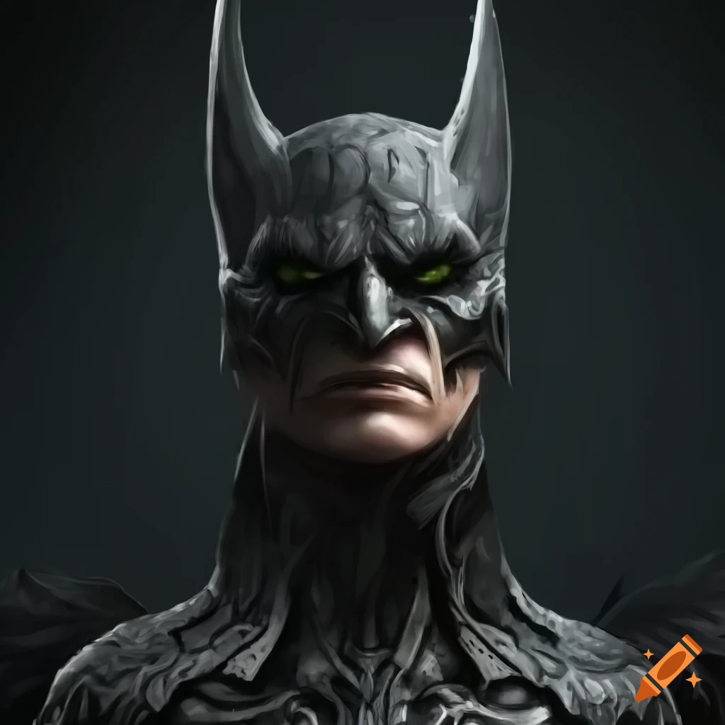 Hyperrealistic artwork of voldemort as batman on Craiyon