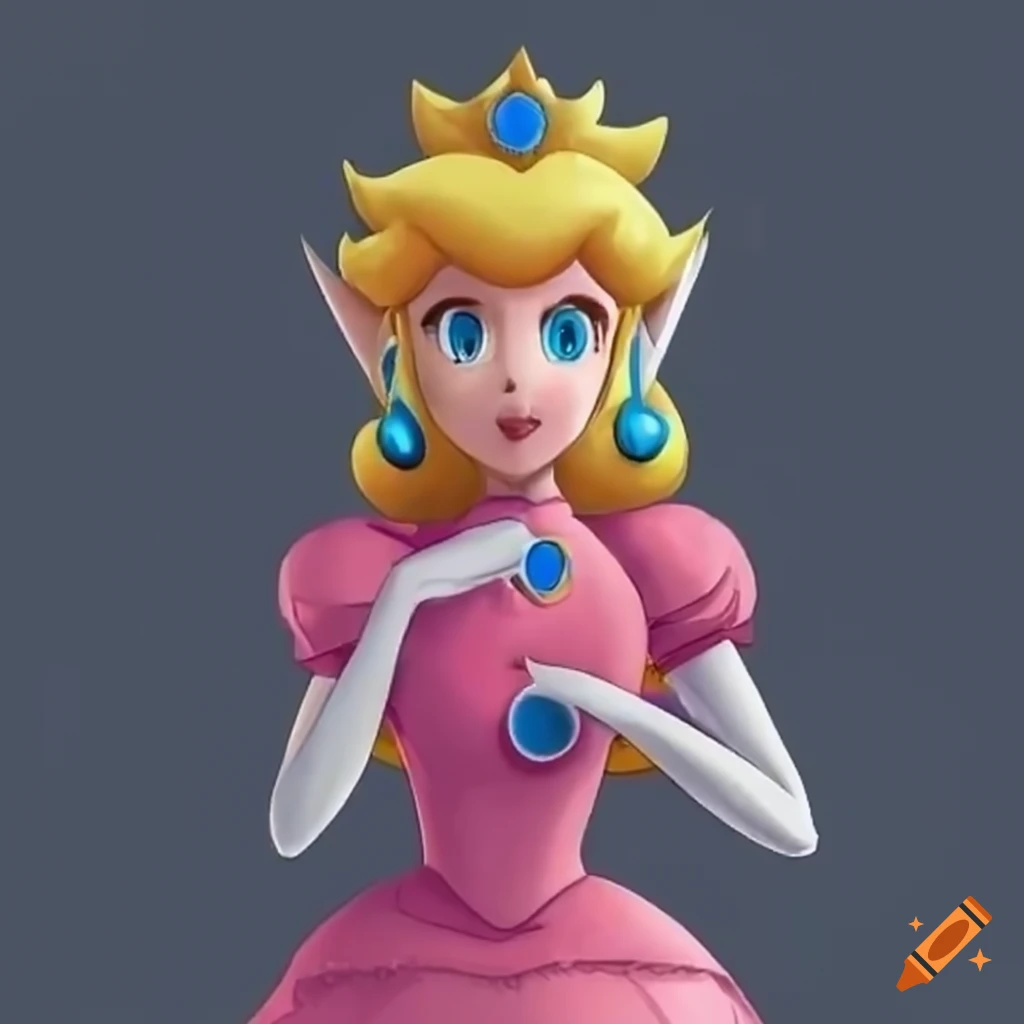 Princess peach fnf sing down animation on Craiyon