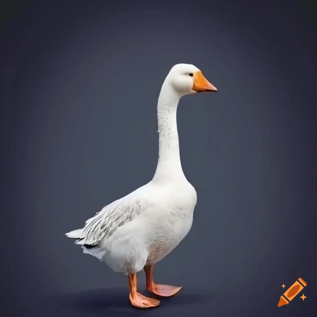 A goose with glasses and books on Craiyon