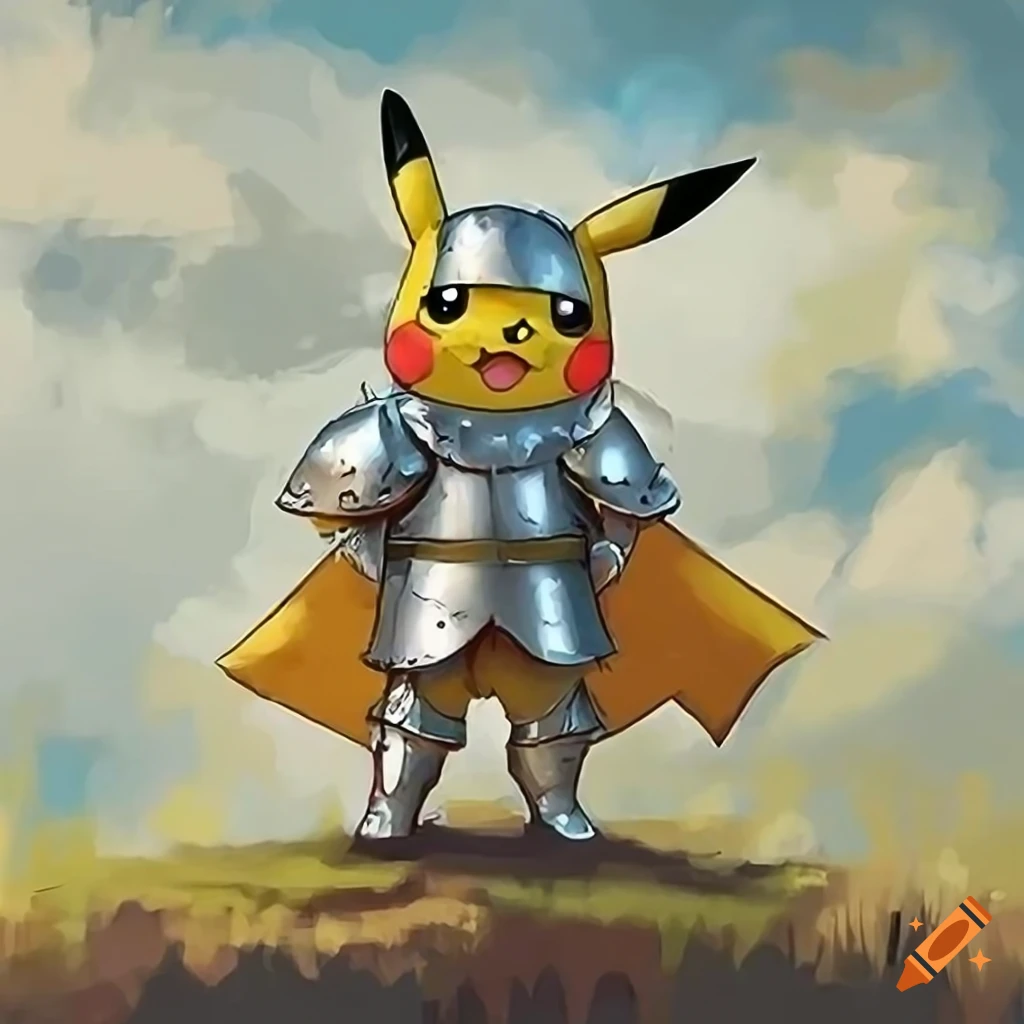 Real life, a full shot of, a funko-pop toy of, pokémon, pikachu wearing ...