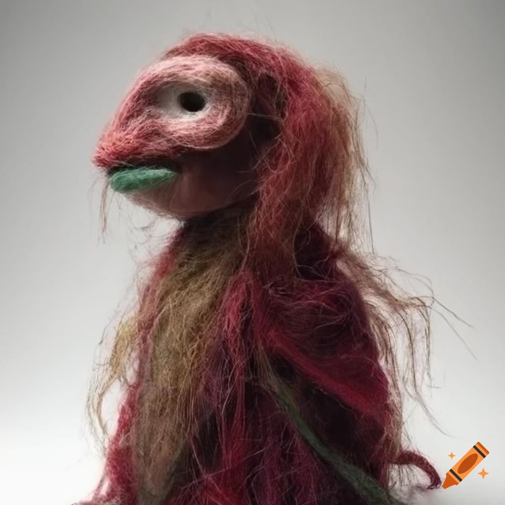 Brian froud felted wool sculpture on Craiyon