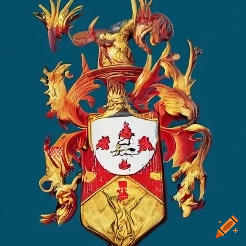 Photo realistic coomber family crest from the 16th century on Craiyon