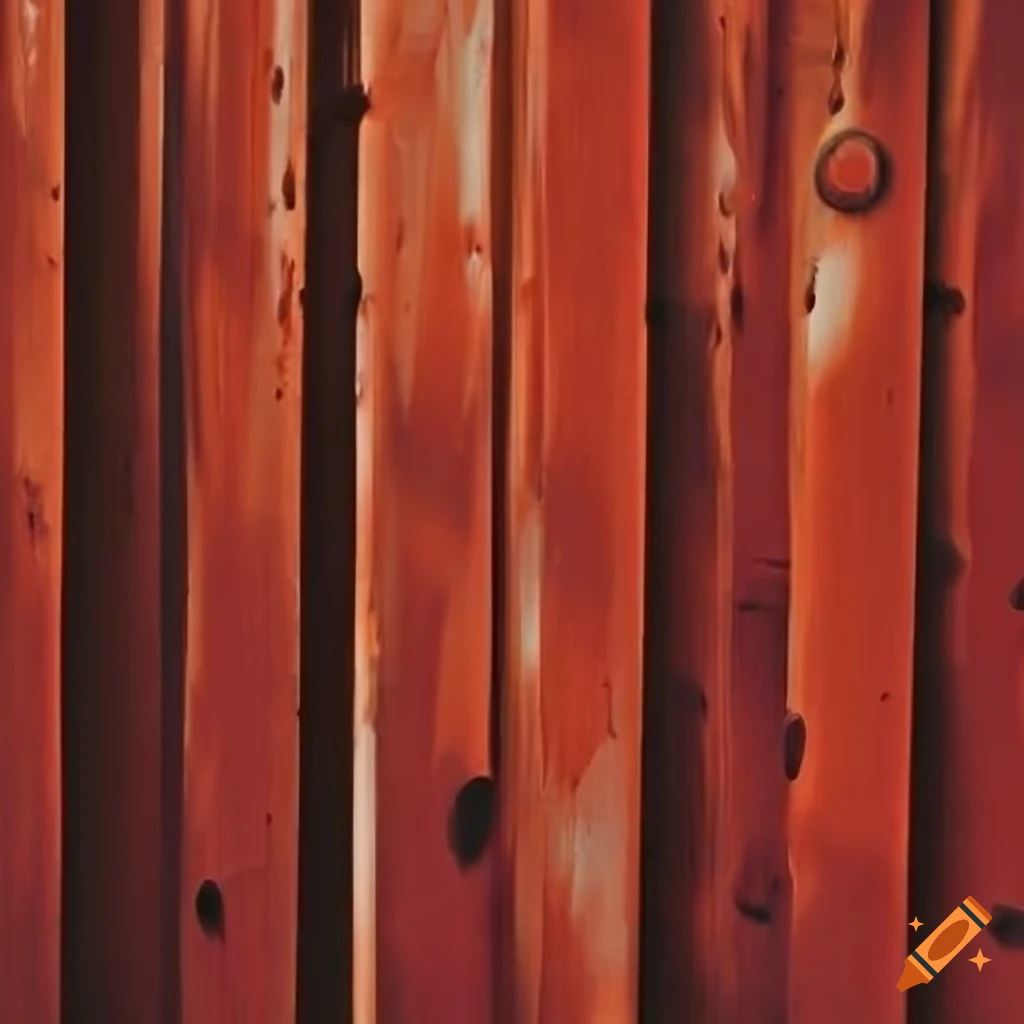 Texture of a wooden fence