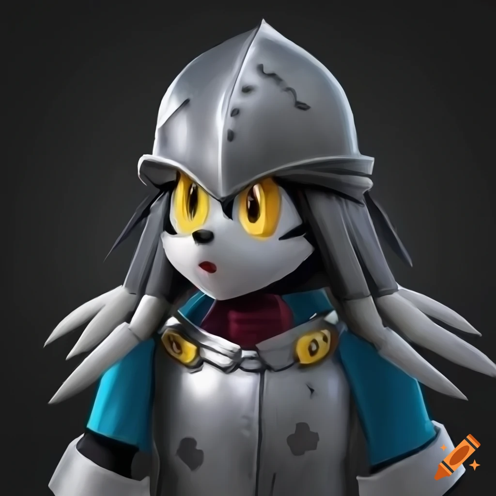 Detailed and realistic portrait of a knight in manga style on Craiyon