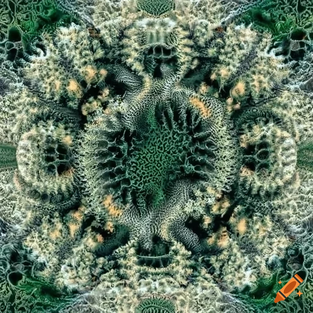 Haeckel-style fractal torus artwork
