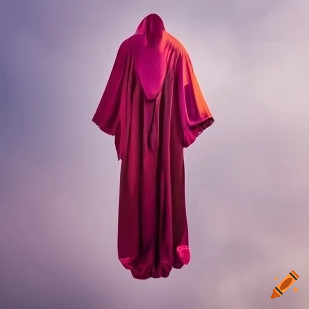 Choir robe floating on a cloud on Craiyon