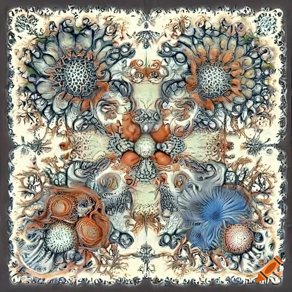 Mathematical representation of magic in haeckel style