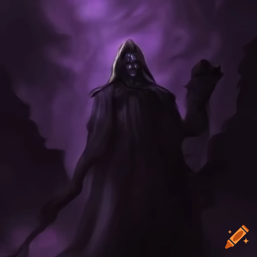 Dark fantasy art of a male drow sorcerer in a mysterious scene on Craiyon