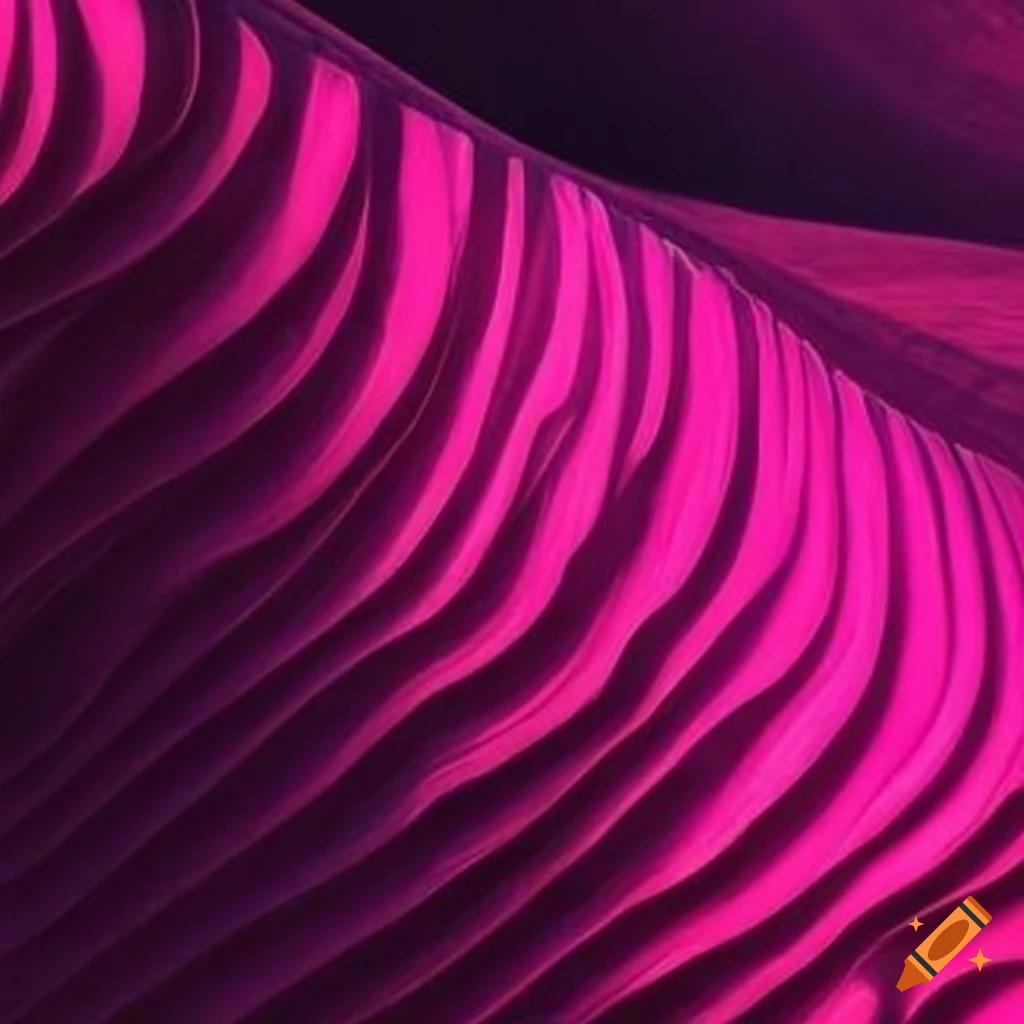 Pink wave in an arboretum on Craiyon