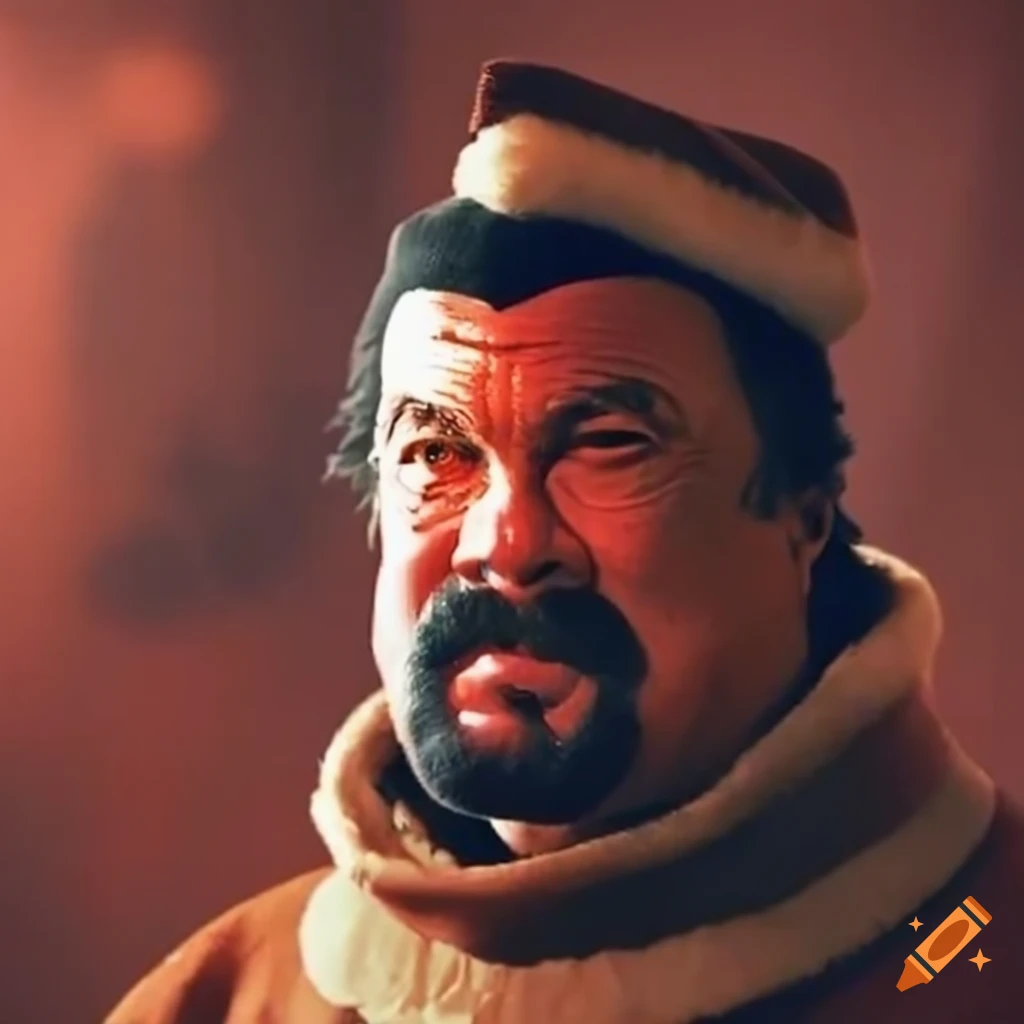 Steven seagal dressed as santa claus on Craiyon
