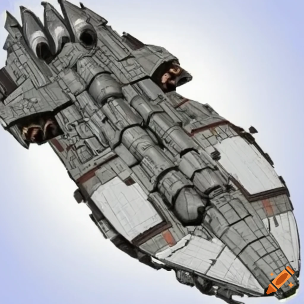 Space fleet battle on Craiyon