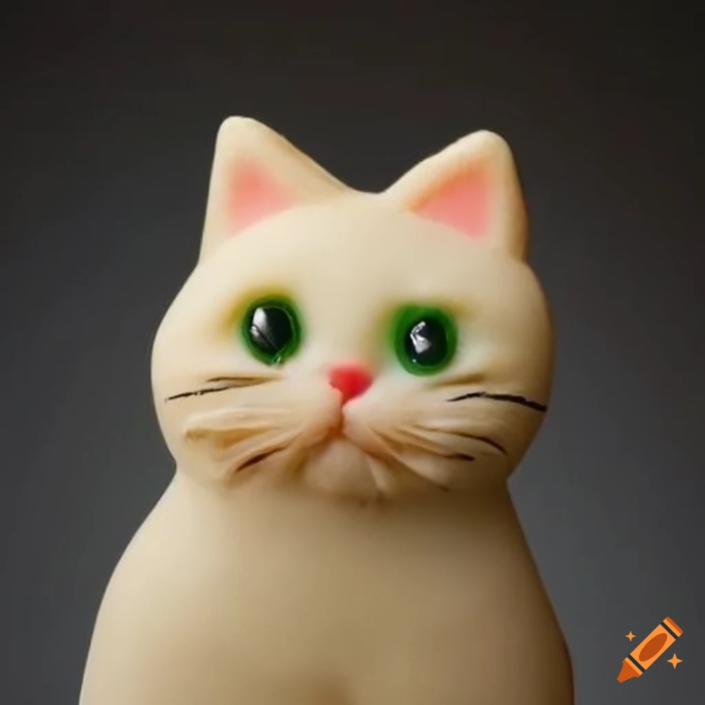 Porcelain cat figurines on Craiyon