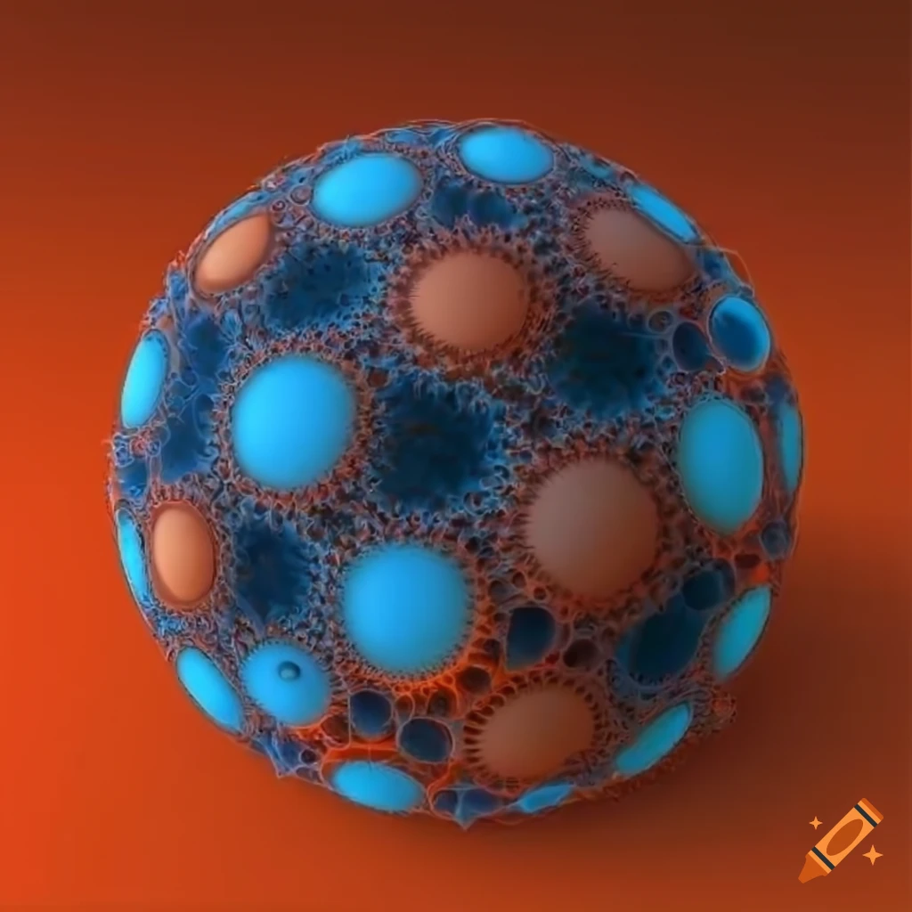 Abstract artwork of fractal patterns and mathematical concepts on Craiyon