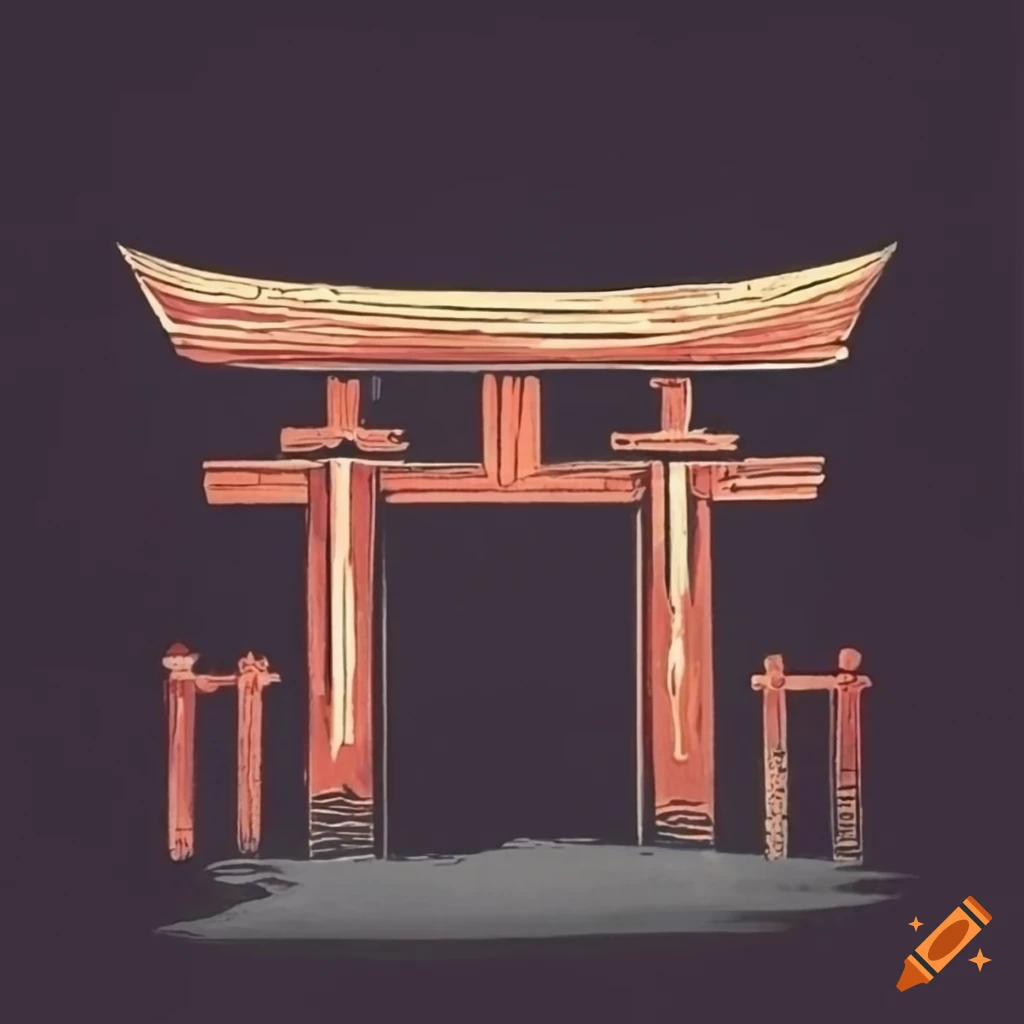 Front entrance of a traditional japanese pub on Craiyon