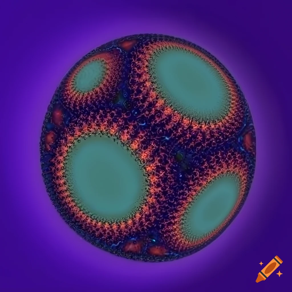 Abstract fractal art with mathematical elements on Craiyon