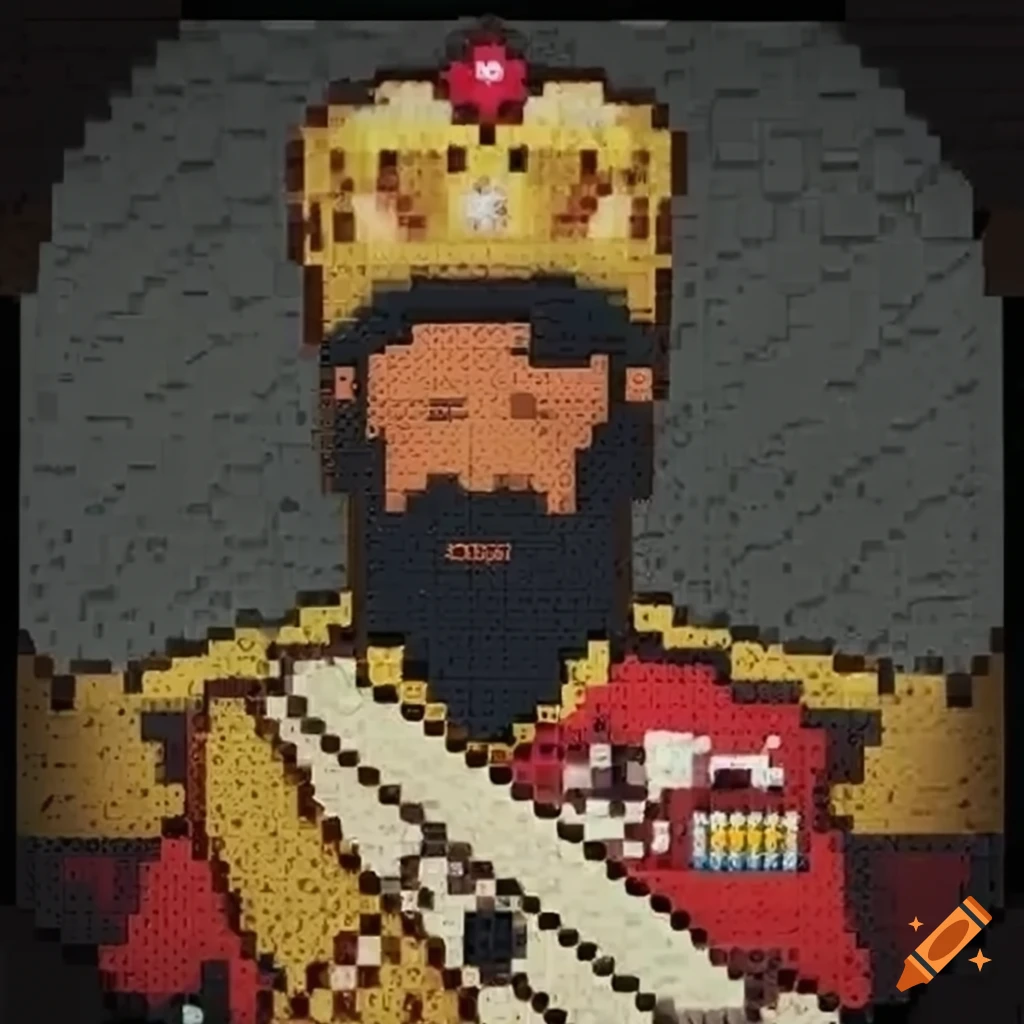 8-bit image of a dictator sultan