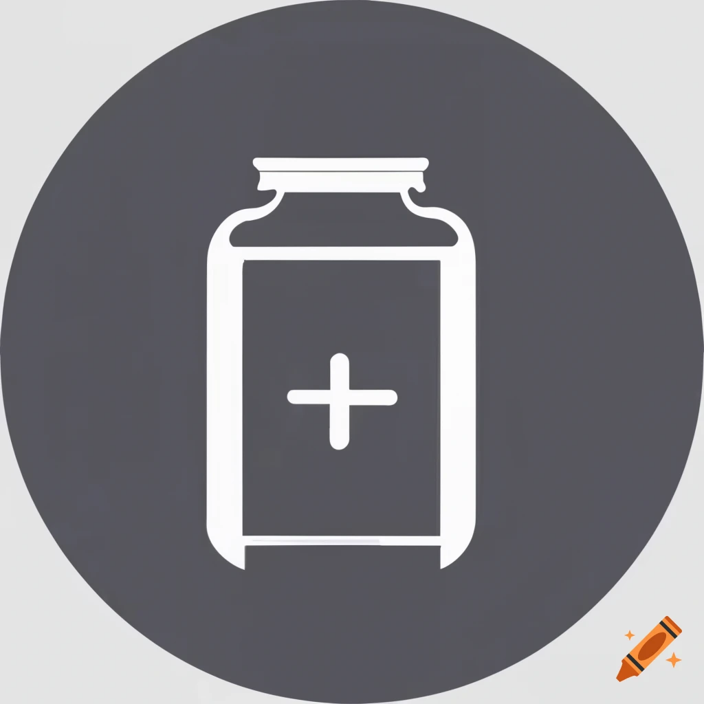 Logo of medicine tablets on Craiyon