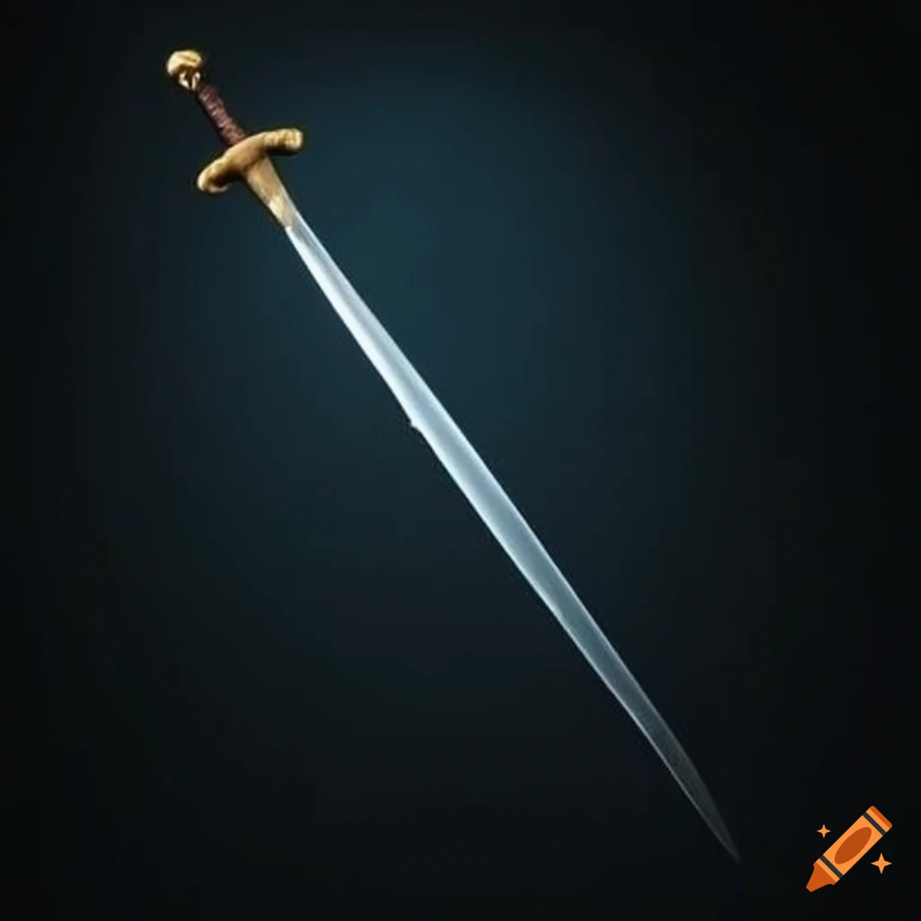 Illustration of a sword striking a ball