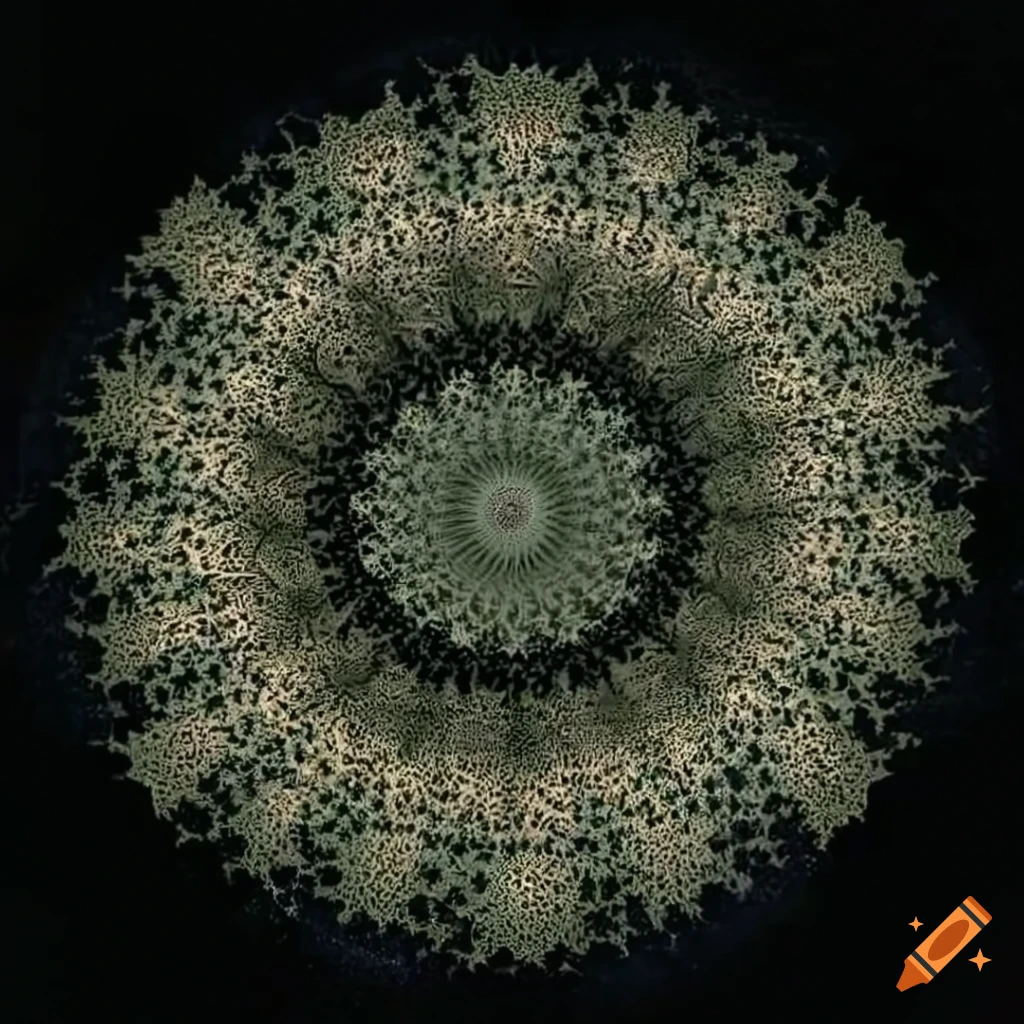 Haeckel-style fractal torus artwork