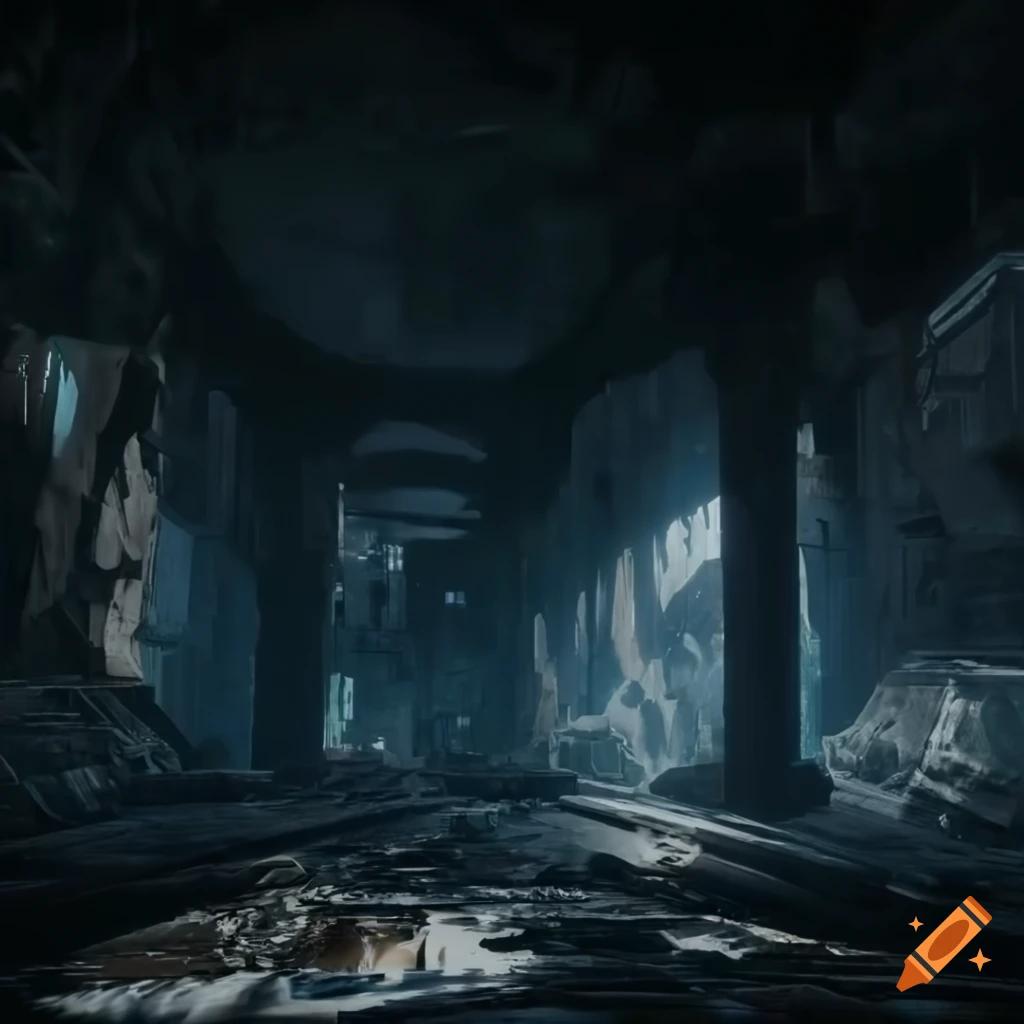 Space mine with heavy machinery and ore in a cyberpunk setting on Craiyon