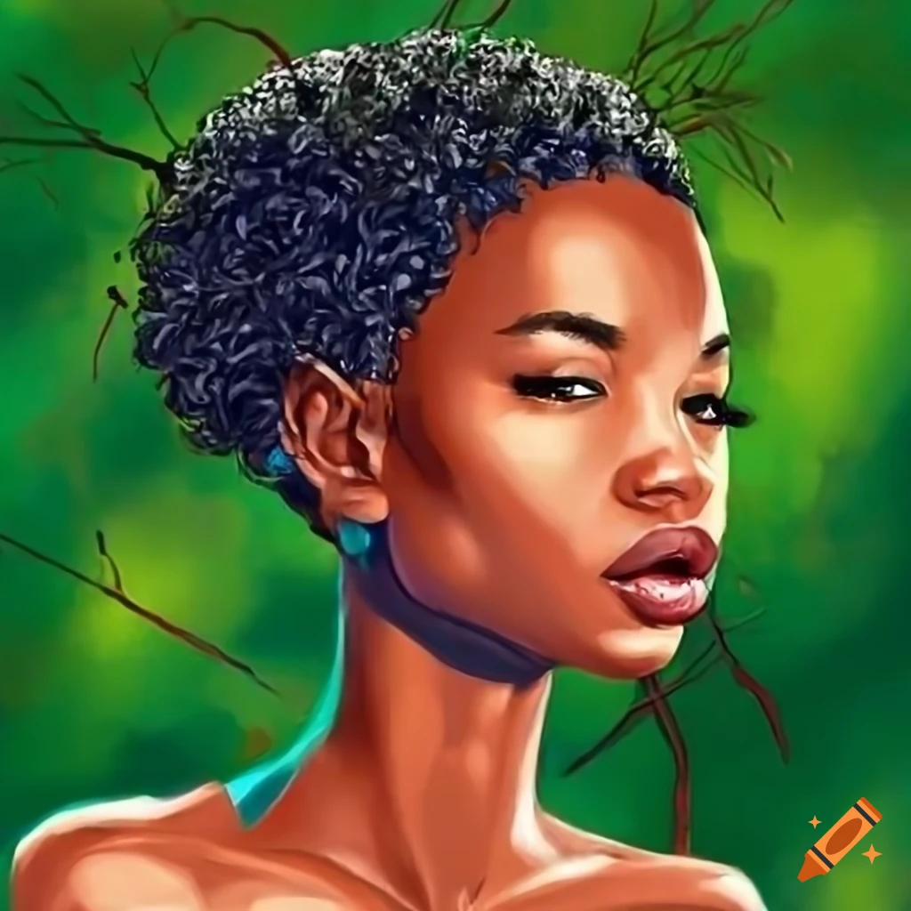 African Girl In The Bush