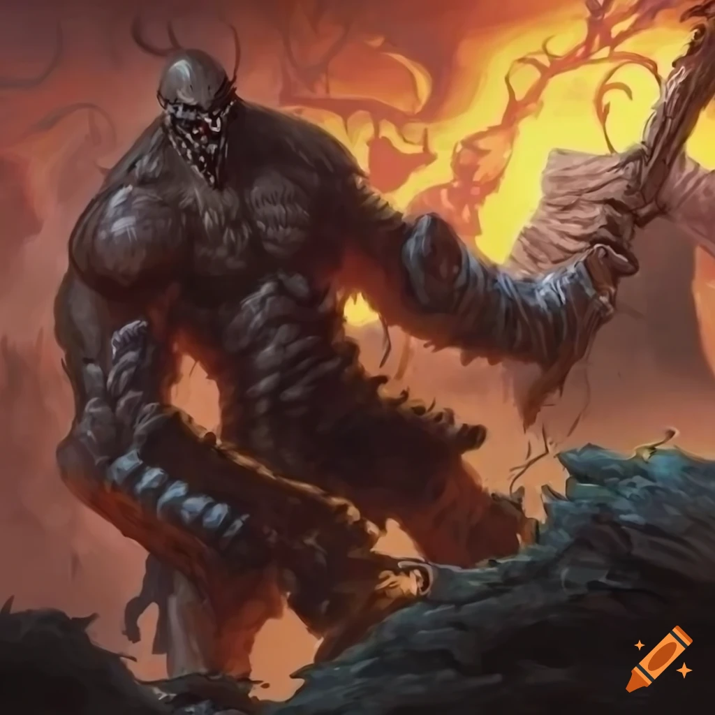 Rust golem fantasy art from magic: the gathering on Craiyon