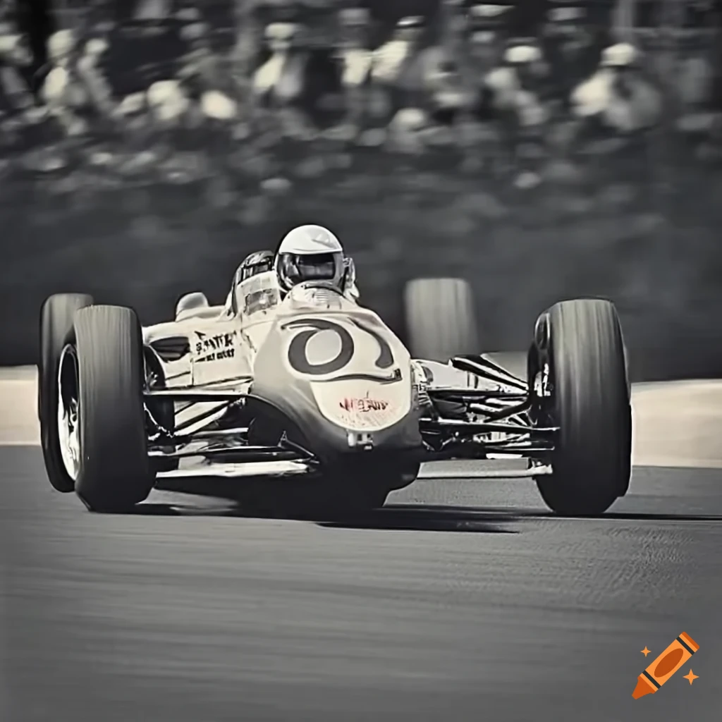 Vintage f1 racing poster on Craiyon