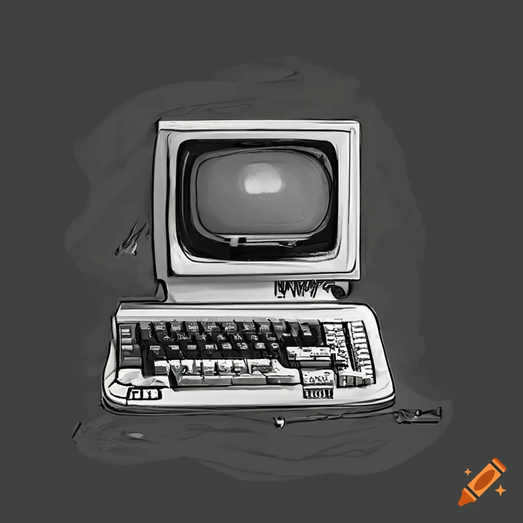 Retro pc on Craiyon