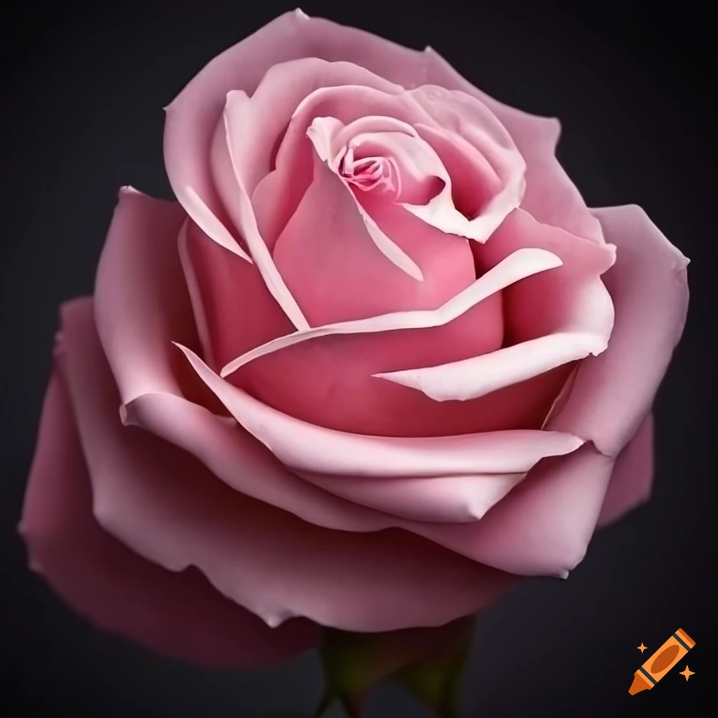 Close-up of a detailed pink rose blossom