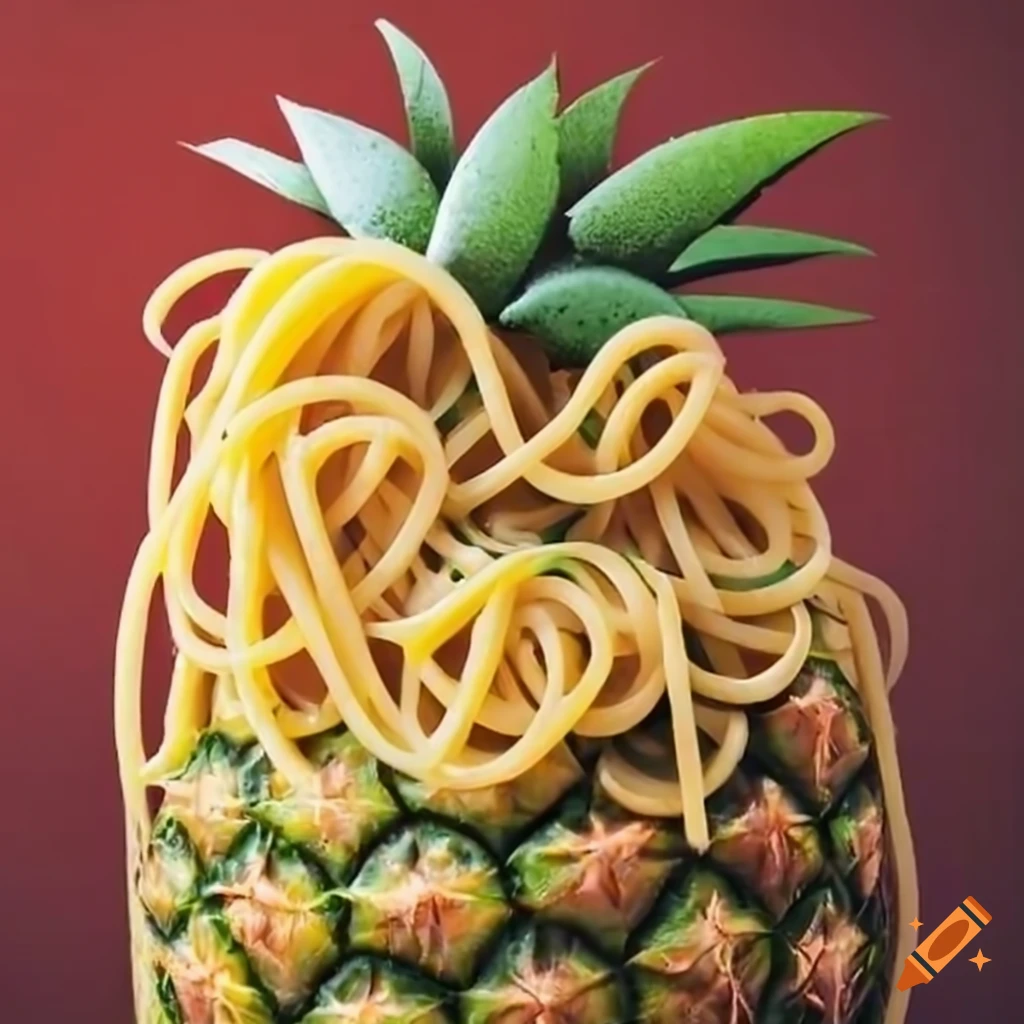 Pineapple spaghetti dish