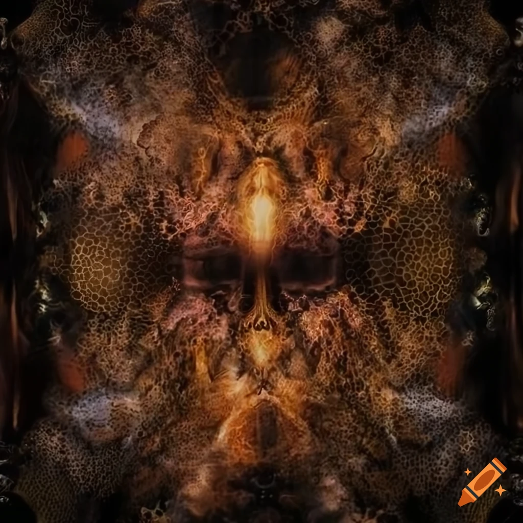 Symmetrical dnd themed book cover viewed from the front on Craiyon