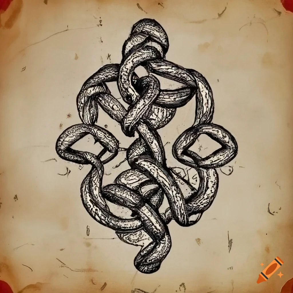 Ancient ink pattern on paper on Craiyon