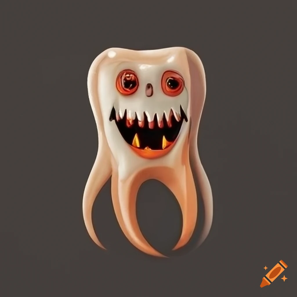 Halloween tooth costume on Craiyon