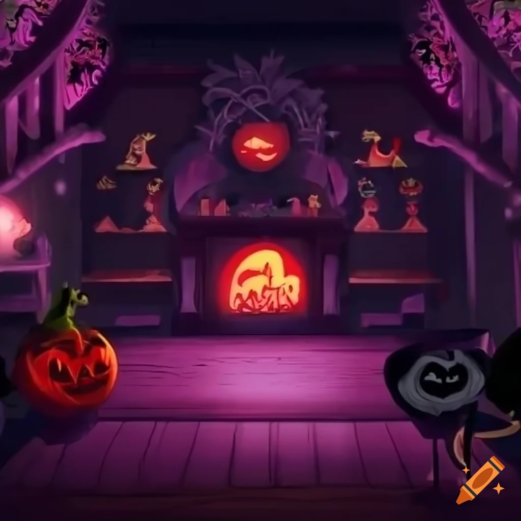 Vtuber halloween room background