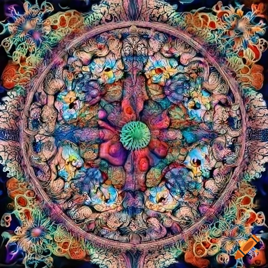 Abstract art of mathematical magic in haeckel style on Craiyon