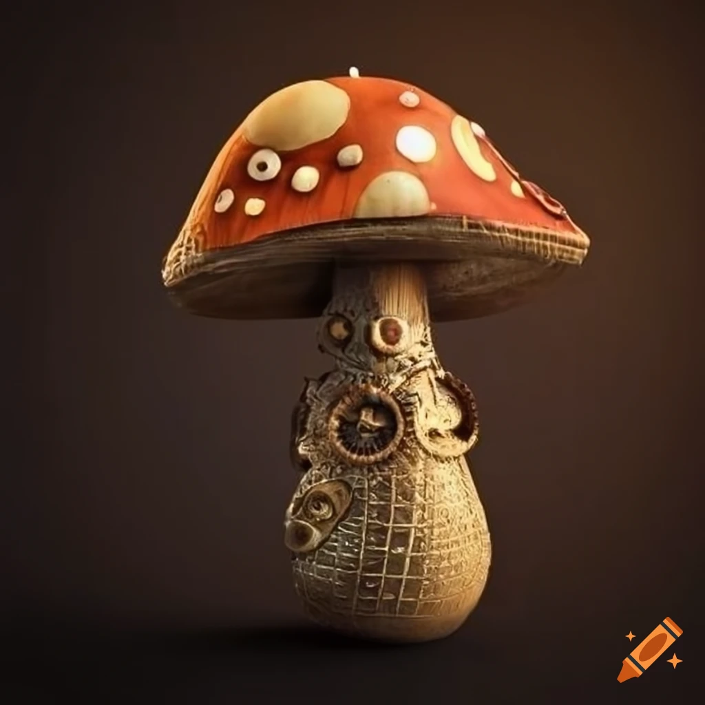 Steampunk mushroom artwork