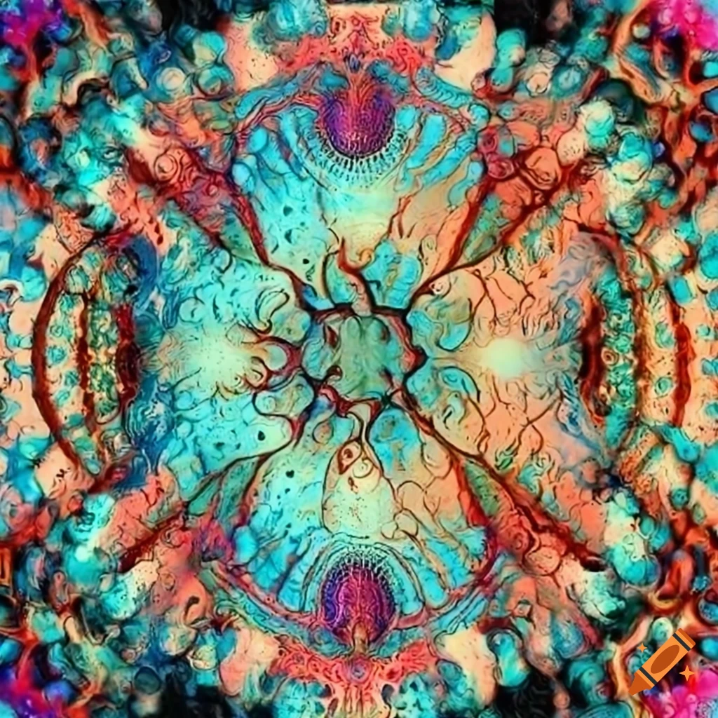 Abstract representation of magic in haeckel style on Craiyon