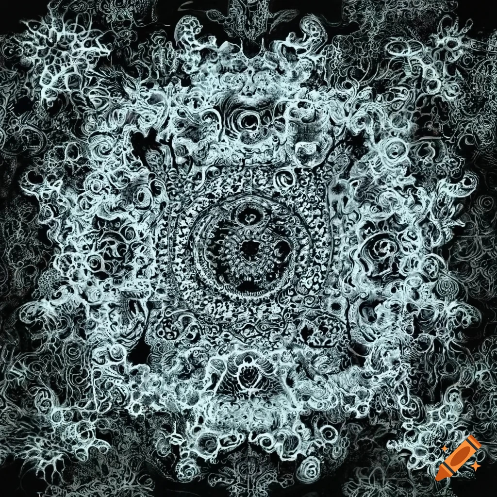 Abstract representation of magic in haeckel style on Craiyon