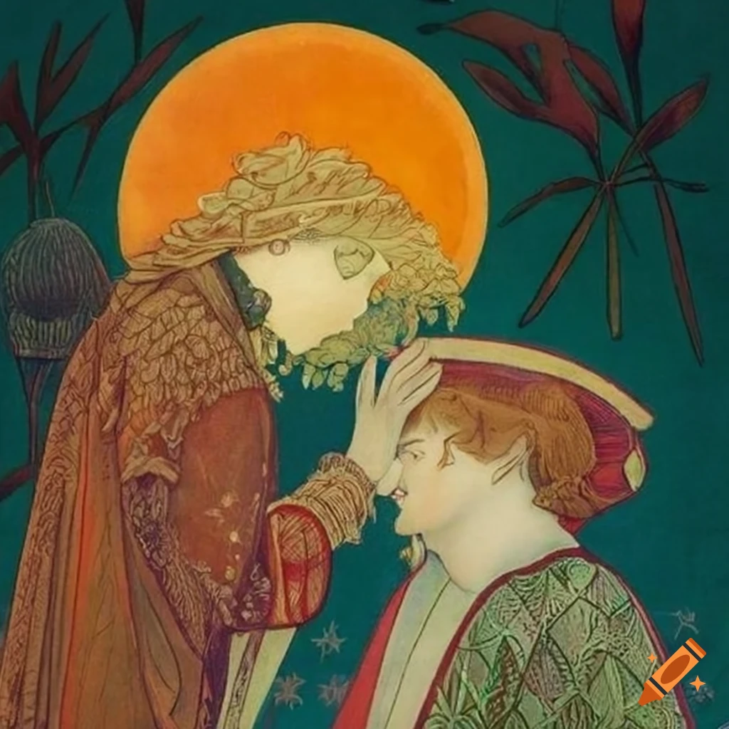 Illustration of a beautiful Curandera in a mystic forest on Craiyon