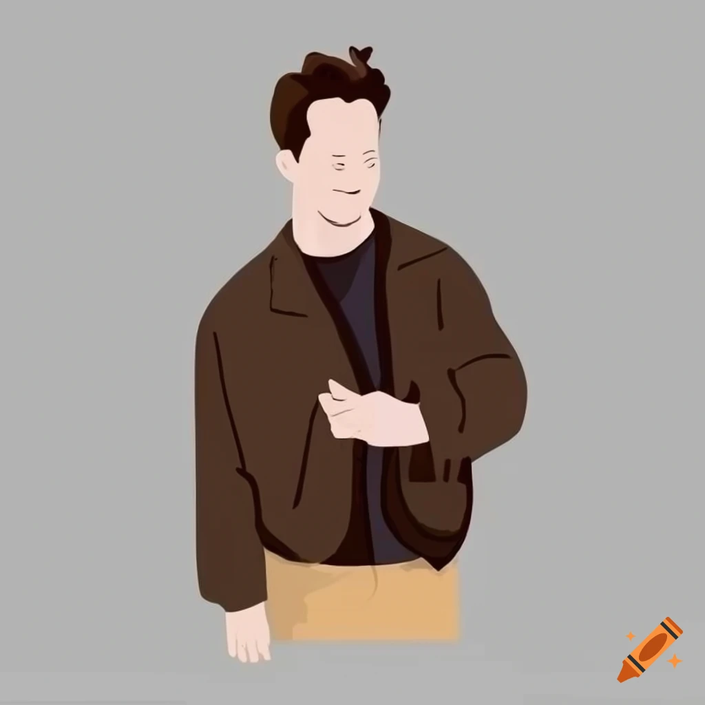 Chandler Bing vector art from Friends on Craiyon