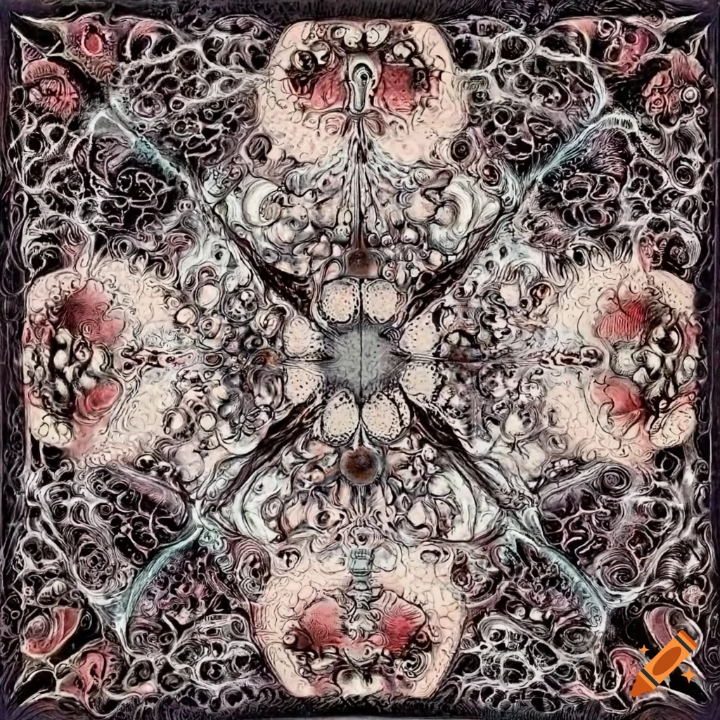 Abstract representation of magic in haeckel style on Craiyon