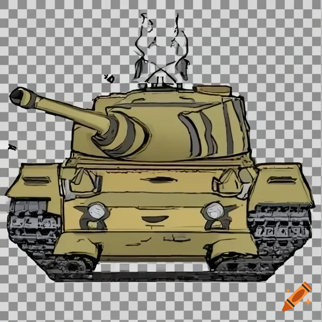 Clipart of a tiger tank on Craiyon